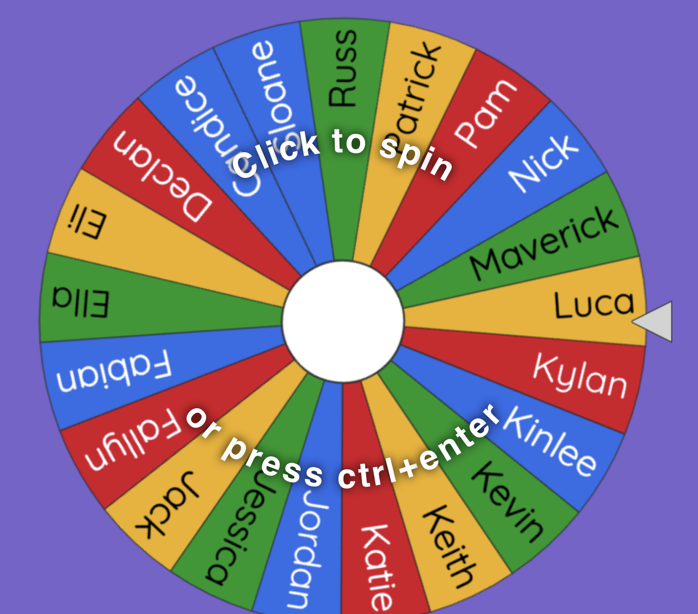 Wheel of Names – Cotten Tech Coach